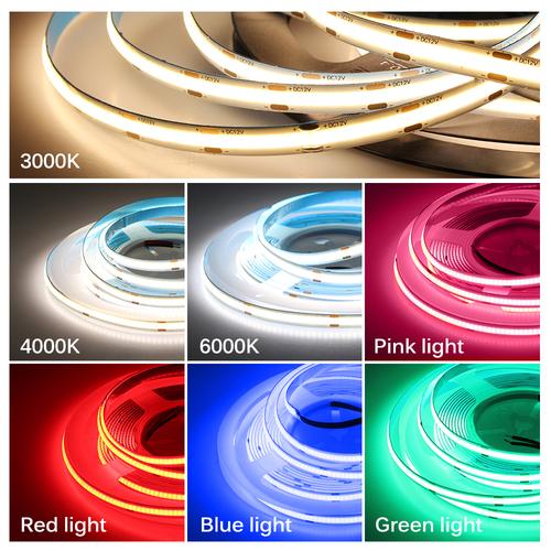 Jual led strip cob flexible 12v 5m pita fleksibel led hias plafon ...