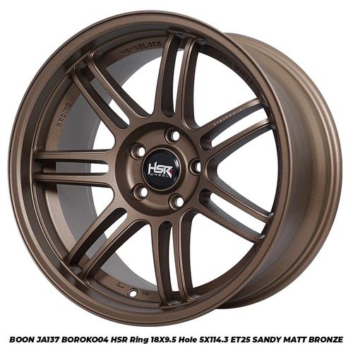 Jual velg racing hsr boon R18 pcd 5×114,3 cocok untuk CRV, Innova, hrv ...