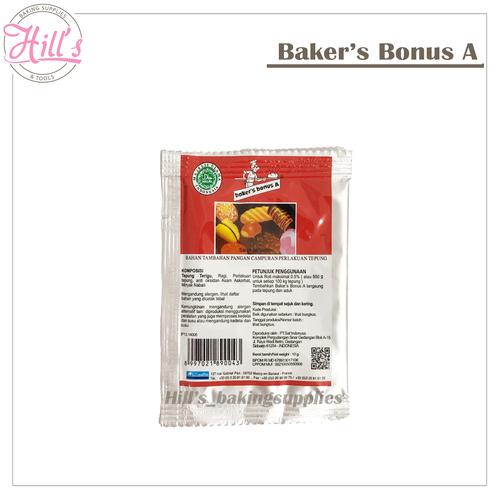 Jual BAKERS BONUS A BREAD IMPROVER 10 gr / 4 X 10 gr / PENGEMBANG ROTI ...