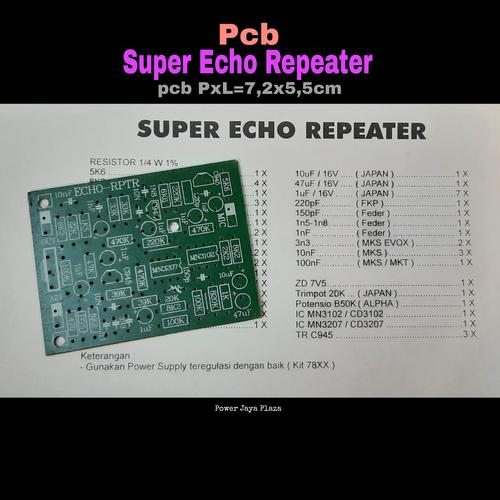 Jual Pcb Super Echo Repeater menggunakan IC MN3102 dan MN3207 - Kota ...