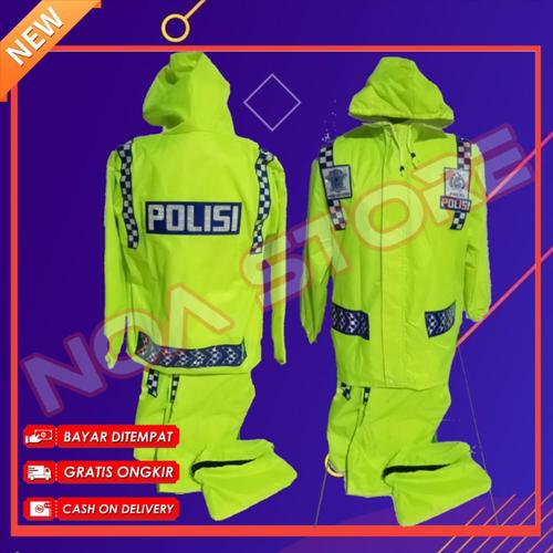 Jual Jas Hujan Polisi/Mantel Hujan Setelan/Ponco Security/TNI/Dishub ...