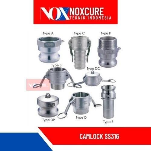 Jual Camlock 3" inch stainless steel 316 type A B C D E F DC DP SS316 ...