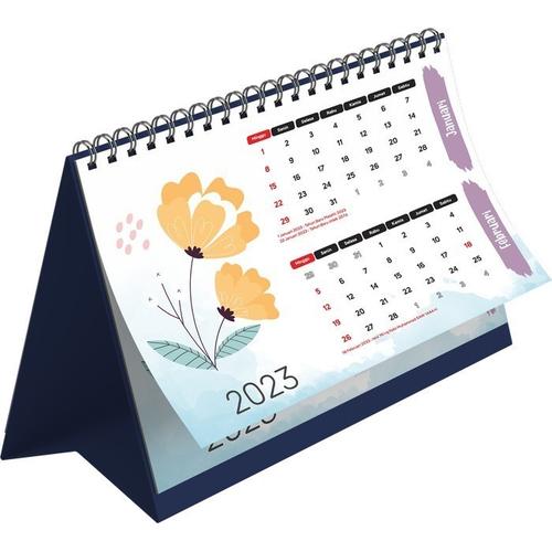 Jual Cetak Kalender Meja 2024 - 8 Lembar 2 Muka - Tatakan Board Linen ...
