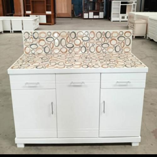 Jual Meja kompor 3 pintu bloktik warna putih - Kota Tangerang - Sinar ...