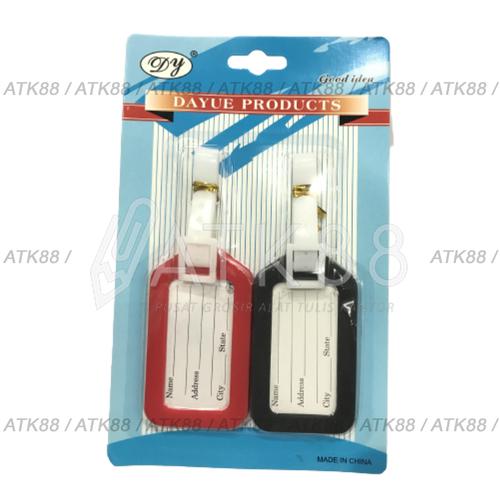 Jual Name Tag Koper Luggage Label Nama Plastik Travel 2 in One - Kota ...