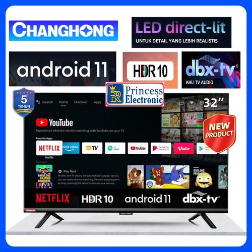Jual CHANGHONG Android Smart digital TV 32 Inch L32G7N Android 11 Frameless - Kota Tangerang ...