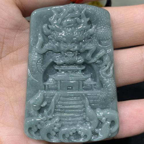 Jual LIONTIN GIOK BURMA UKIR GAMBAR NAGA LANGIT + SERTIFIKAT RESMI ...