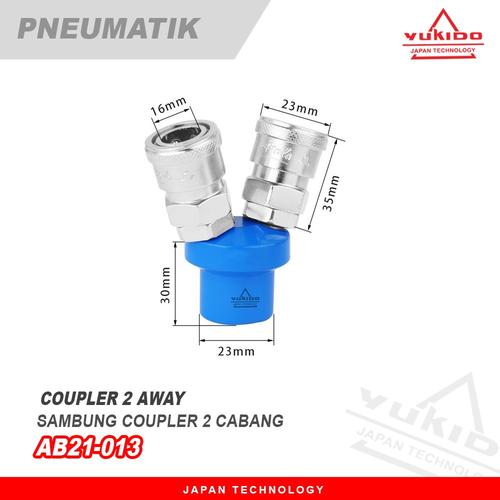 Jual Quick Coupler 2 Way /Coupler 2 Cabang/ Sambungan Kran KOMPRESOR ...
