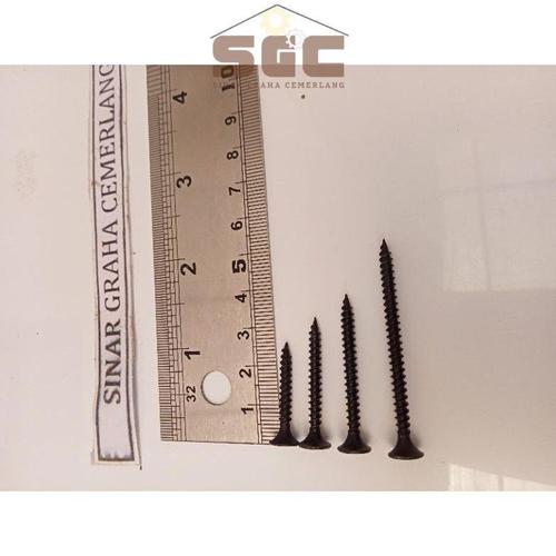 Jual (50 pcs) Skrup sekrup gypsum ukuran 2,5 cm 3 cm 4 cm 5 cm gipsum ...