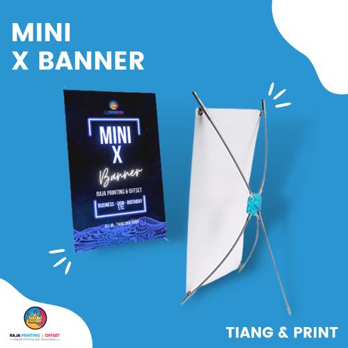 Jual Mini X Banner Paket (Tiang dan Banner) 40x25cm - Tiang & Banner ...