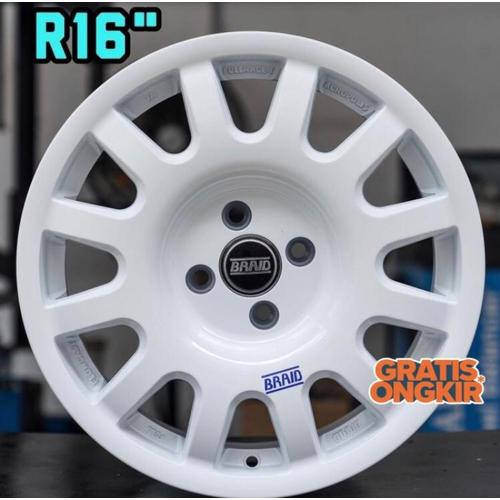 Jual VELG MOBIL RACING R16 BRAID RALLY VELG RING 16 RAIZE ROCKY JAZZ ...