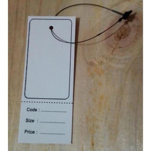 Jual Hang tag price tag loop pin tag label baju - Hang tag/pcs ...