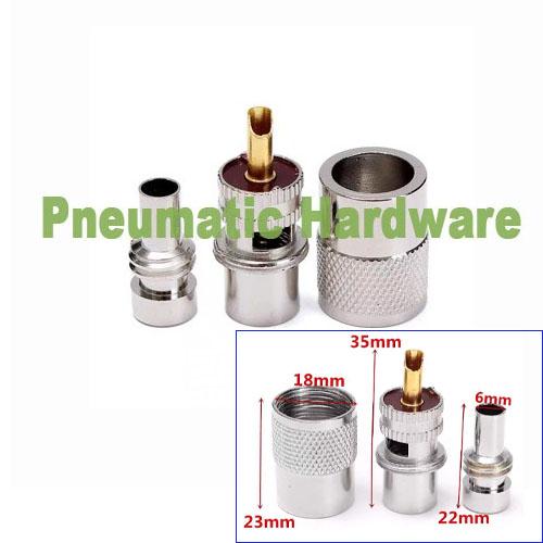 Jual PL259 UHF Connector Male Plug With Reducer for RG8X RG59 RG8 KO79 ...