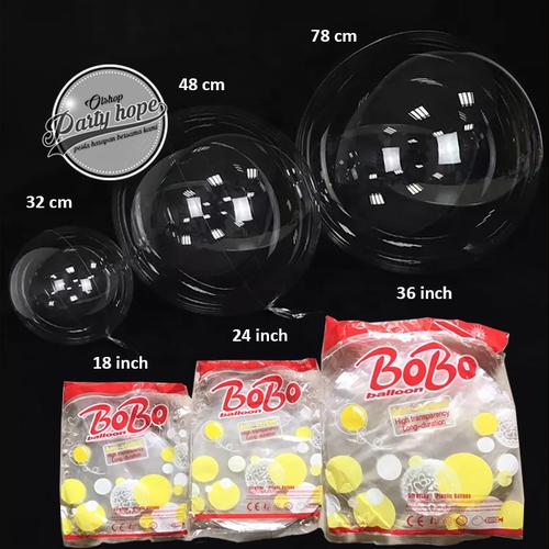 Jual balon pvc transparan per pack / balon bobo pvc bening clear bobo ...