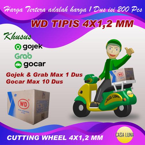Jual WD Cutting Wheel / Batu Potong WD 4" x 1,2 mm Dus 600 Pcs - Kab ...