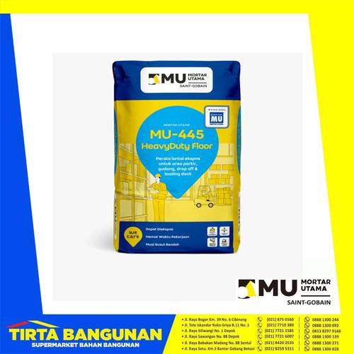 Jual MU 445 HEAVYDUTY FLOOR 40KG/ SEMEN INSTAN PERATA LANTAI EKSPOS ...