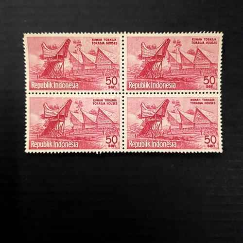 Jual Prangko INDONESIA 1961. RUMAH TRADISIONAL TORAJA. Blok-4 - Jakarta ...