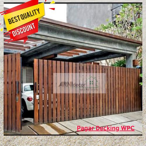 Jual WPC Pagar Minimalis motif Kayu | WPC Decking 150 pagar rumah ...