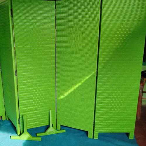 Jual sketsel partisi ruangan rotan sintetis pembatas minimalis - Hijau ...