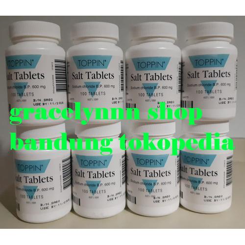 Jual Toppin Salt Tablet, Natrium / Sodium Chloride 600mg Australia ...