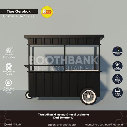 Jual Gerobak Semi Container Ukuran 170 x 65 Jualan Wedhang Jahe ...