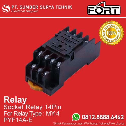 Jual Socket Relay PYF14A-E 14Pin FORT - Jakarta Pusat - Toko Sumber ...