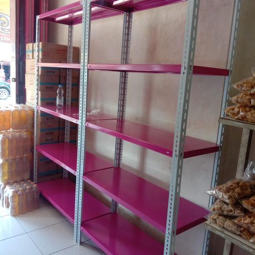 Jual rak besi siku lubang ukuran 40×100×200 - pink - Kota Surabaya ...