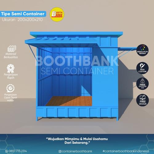 Jual Gerobak | Booth Semi Container Ukuran 200 x 200 Untuk Warung/Toko ...