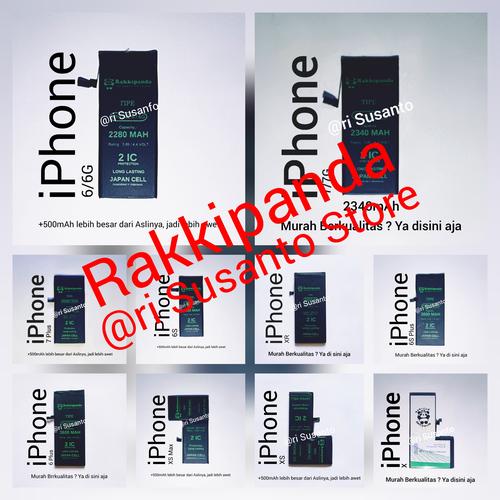 Jual Rakkipanda - Baterai iPhone 6/6G/6S/6P/6S+/7/7P/8/XS/X/11/XS/XS Max - iPhonr 6/6G - Jakarta ...