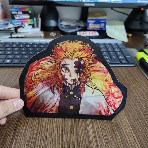 Jual STIKER 3D MOTION LENTICULAR ANIME - D0038 - Demon Slayer - Rengoku ...