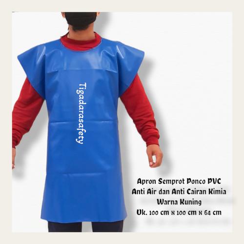 Jual Apron Semprot Ponco PVC 2 Sisi Anti Air dan Kimia 100cm x 100cm x ...