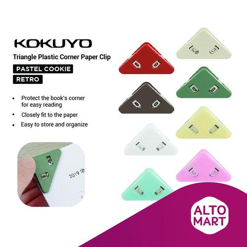 Jual Kokuyo Triangle Plastic Corner Paper Clip Klip Plastik Segitiga ...