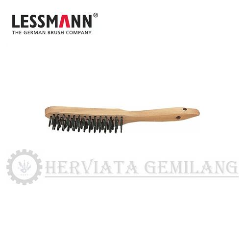 Jual LESSMANN Wire Hand Scratch Brush Smooth Steel Wire 0.35mm / Sikat ...