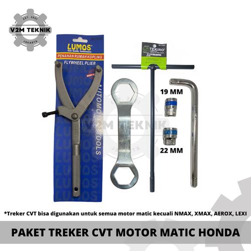 Promo PAKET Treker CVT + Kunci 39X41 TIPIS + Kunci T 8mm + Mata Sok 19&22mm - T8 RANDOM ...