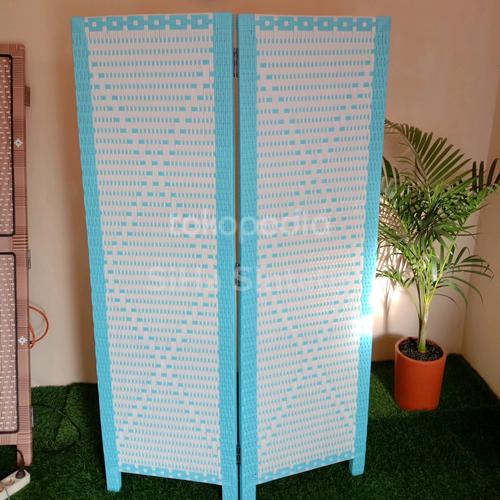 Jual sketsel partisi ruangan rotan sintetis pembatas minimalis - Putih ...