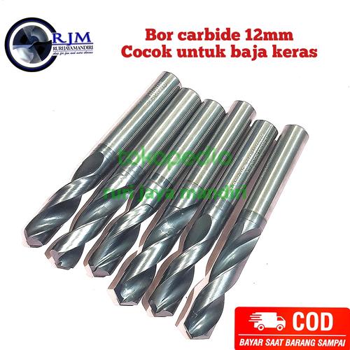 Jual mata bor carbide 12mm cocok untuk baja keras bukan bor nachi hss ...
