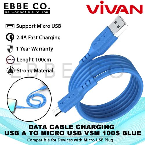 Jual VIVAN VSM100 KABEL CASAN DATA FAST MICRO USB ANDROID CCTV DASH CAM ...