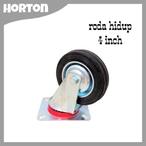 Jual RODA TROLI 4 INCH HIDUP KARET - SWIVEL - Jakarta Barat - horton ...