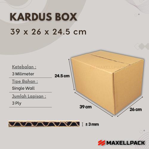 Jual Kardus Packing Polos 39x26x24,5 CM Box Karton Dus Packaging ...