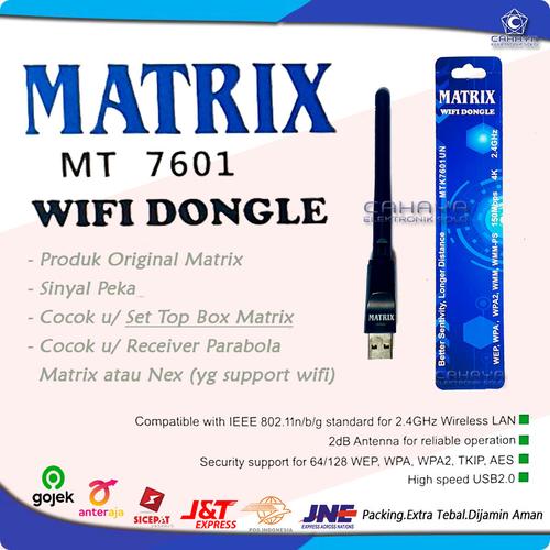 Jual USB Wifi dongle Matrix MT 7601 Receiver HD Adapter 5 dbi Komputer ...
