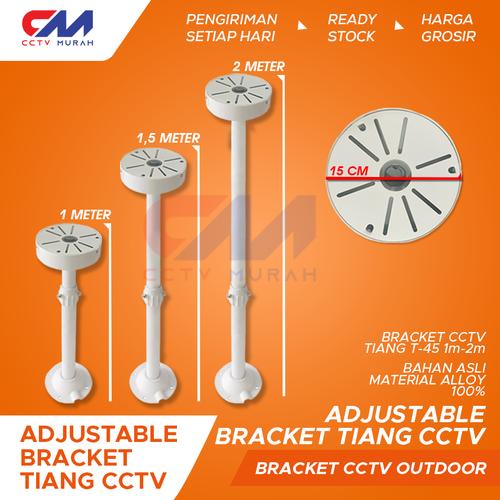 Jual Adjustable Bracket Tiang CCTV Outdoor, Panjang 1 meter - 2 meter ...