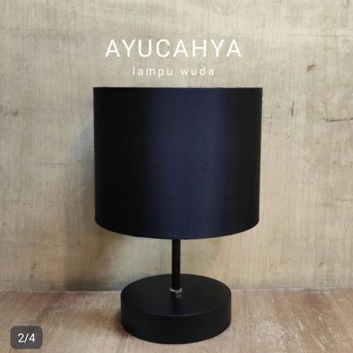 Jual lampu meja WUDA lampu tidur meja nakas dimmer lampu meja hias dekorasi - WUDA HITAM, KAP ...