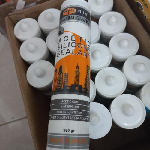 Jual Silicone Sealant Lem Kaca Sealent Silen GG A plus - white - Putih ...