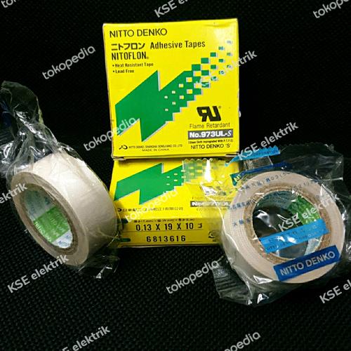 Jual isolasi tahan panas NITTO DENKO warna putih ukuran 0.13 x 19 x ...