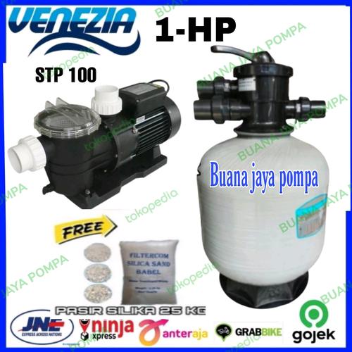 Jual MESIN POMPA AIR KOLAM RENANG 1HP + SAND FILTER 16" PAKET KOLAM ...