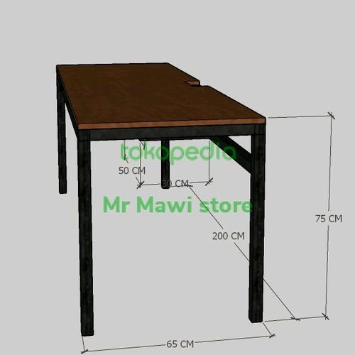 Jual Meja panjang besi kayu serbaguna - Kab. Bogor - Mr Mawi store ...