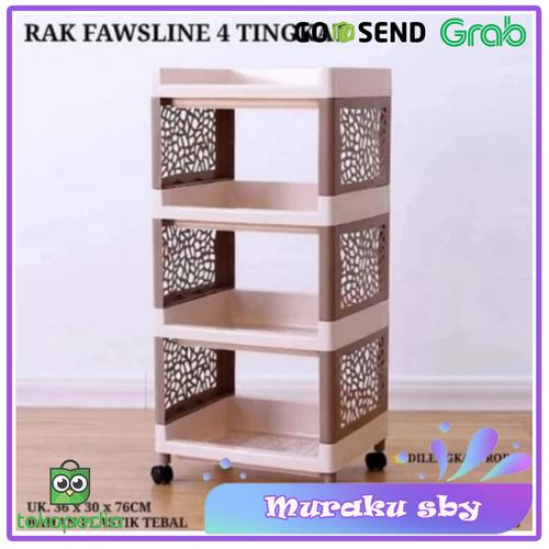 Jual RAK SUSUN SERBAGUNA / RAK SUSUN 4 TINGKAT KECIL FAWSLINE FR 204K ...