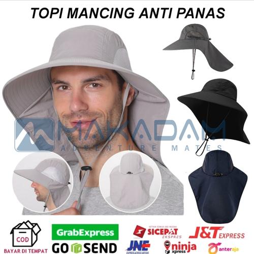 Jual topi mancing anti panas sinar matahari topi pancing pantai outdoor ...