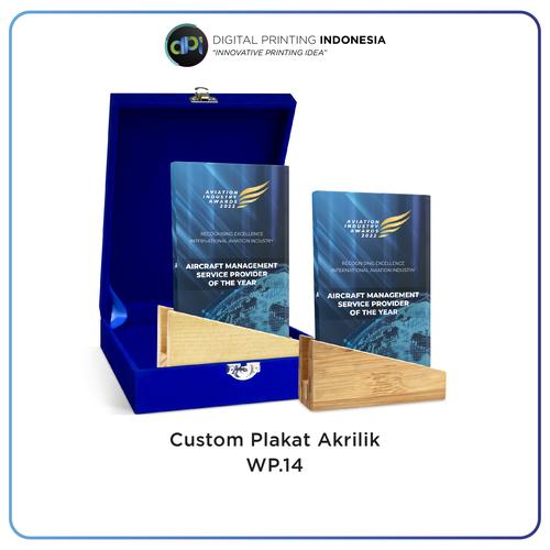 Jual Plakat Akrilik Bambu Piagam Penghargaan Tropi Wisuda-Plakat Kayu ...