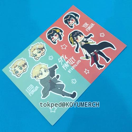 Jual [PO] SPYXFAMILY Loid Yor Sticker sheet - Kota Batam - koyumerch ...